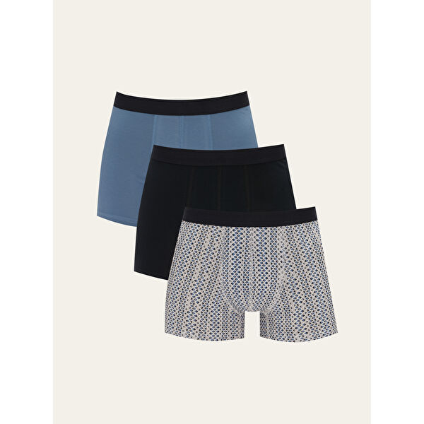 LCW DREAM Standart Kalıp Esnek Kumaş Erkek Boxer 3'lü