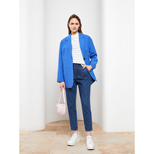 MODEST Standart Fit Cep Detaylı Kadın Rodeo Jean Pantolon