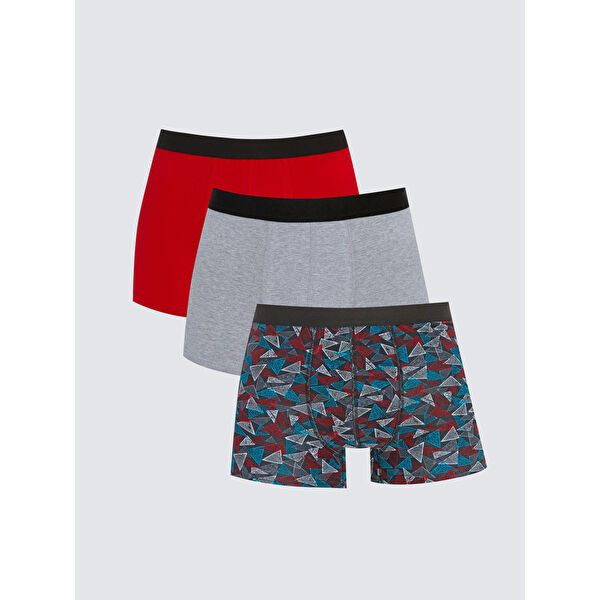 LCW DREAM Standart Kalıp Esnek Kumaş Erkek Boxer 3'lü