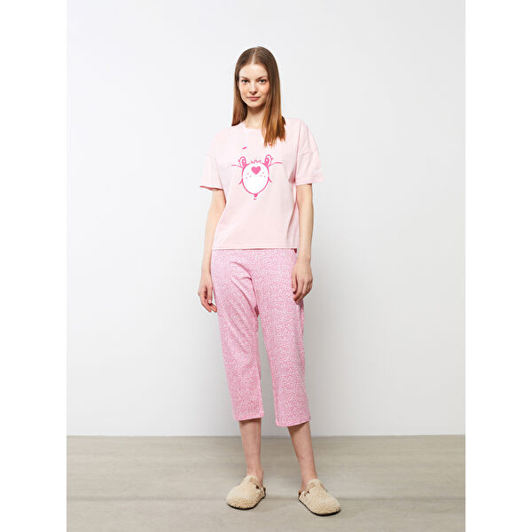 LCW DREAM Bisiklet Yaka Care Bears Baskılı Kısa Kollu Pamuklu Kadın Pijama Takımı LCW DREAM Bisiklet Yaka Care Bears Baskılı Kısa Kollu Pamuklu Kadın Pijama Takımı