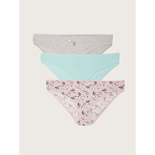 LCW DREAM Desenli Bikini Külot 3'lü Paket