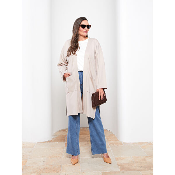 LCW GRACE Şal Yaka Düz Uzun Kollu Kadın Hırka