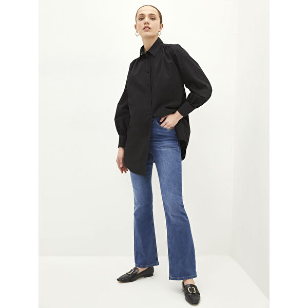 MODEST Skinny Fit Cep Detaylı Kadın Rodeo Jean Pantolon