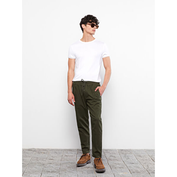 LCW CASUAL Standart Kalıp Keten Görünümlü Erkek Pantolon