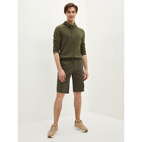 Standart Kalıp Gabardin Erkek Şort