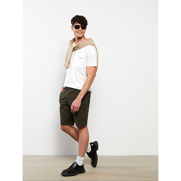 LCW CASUAL Standart Kalıp Keten Erkek Şort LCW CASUAL Standart Kalıp Keten Erkek Şort