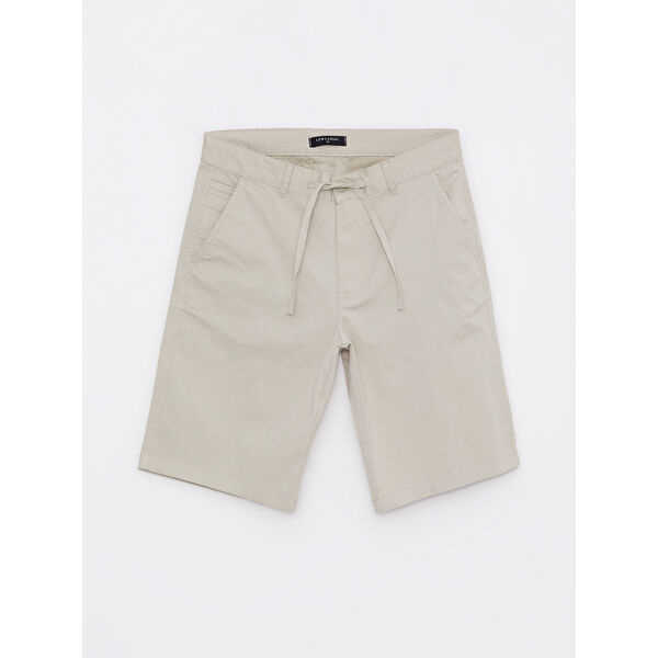 LCW CASUAL Slim Fit Beli Bağlama Detaylı Erkek Şort