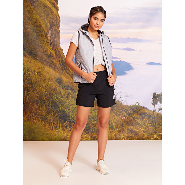 Kapüşonlu Kapitone Desenli Kadın Outdoor Kadın Yelek Kapüşonlu Kapitone Desenli Kadın Outdoor Kadın Yelek