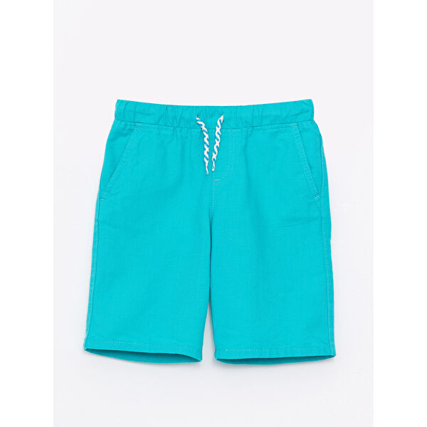Beli Lastikli Basic Gabardin Erkek Çocuk Şort