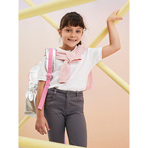 Polo Yaka Basic Kısa Kollu Pamuklu Kız Çocuk Tişört Polo Yaka Basic Kısa Kollu Pamuklu Kız Çocuk Tişört