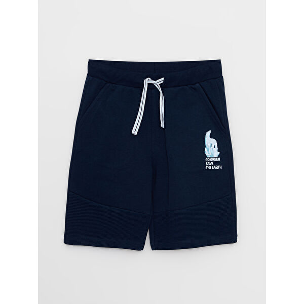 Beli Lastikli Baskılı Erkek Çocuk Şort