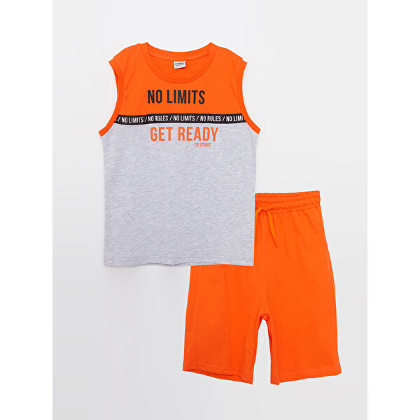 Bisiklet Yaka Baskılı Erkek Çocuk Atlet ve Roller Bisiklet Yaka Baskılı Erkek Çocuk Atlet ve Roller