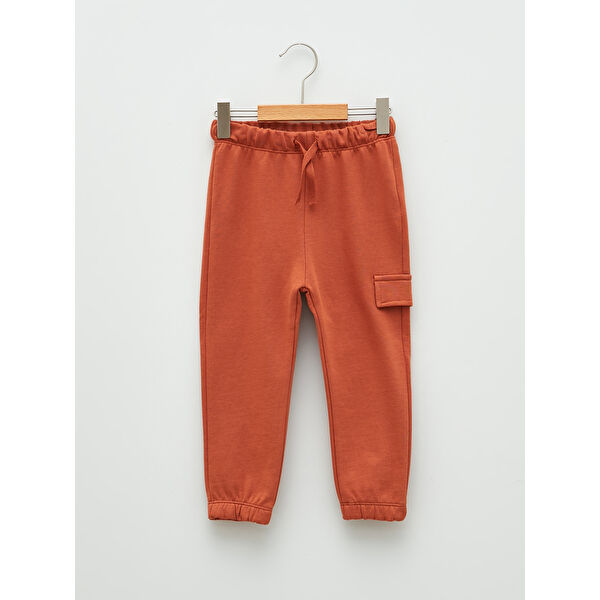 Beli Lastikli Basic Pamuklu Erkek Bebek Eşofman Alt