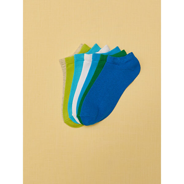 LCW GREEN Basic Erkek Çocuk Patik Çorap 7'li LCW GREEN Basic Erkek Çocuk Patik Çorap 7'li