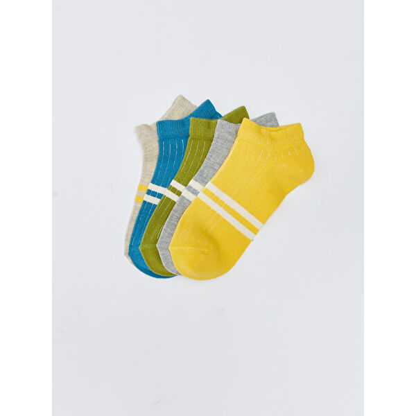 Çizgili Erkek Çocuk Patik Çorap 5'li