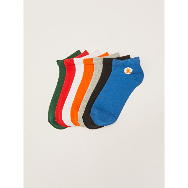 Desenli Erkek Çocuk Patik Çorap 7'li Desenli Erkek Çocuk Patik Çorap 7'li