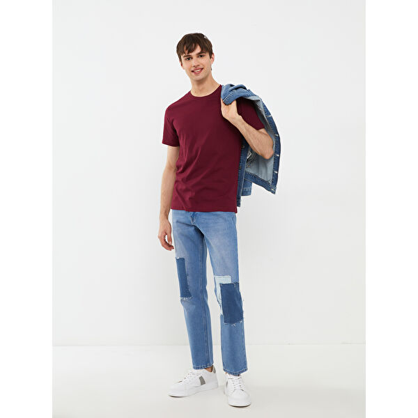 Bisiklet Yaka Kısa Kollu Basic Penye Erkek Tişört