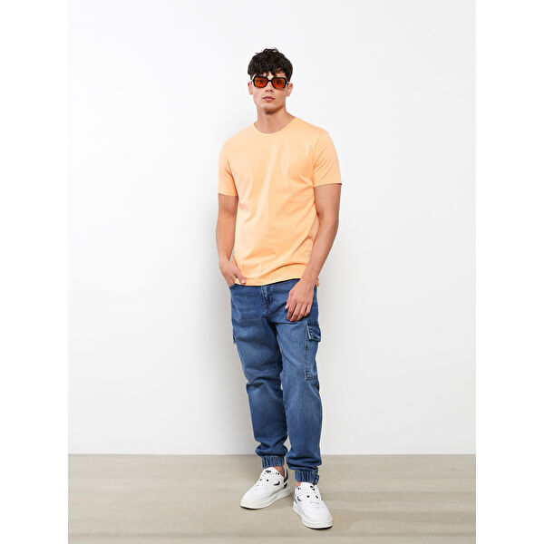 Bisiklet Yaka Kısa Kollu Basic Penye Erkek Tişört