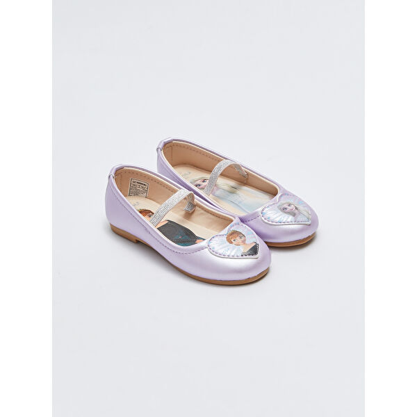 Frozen Lisanslı Patch Detaylı Lastikli Kız Çocuk Babet Frozen Lisanslı Patch Detaylı Lastikli Kız Çocuk Babet