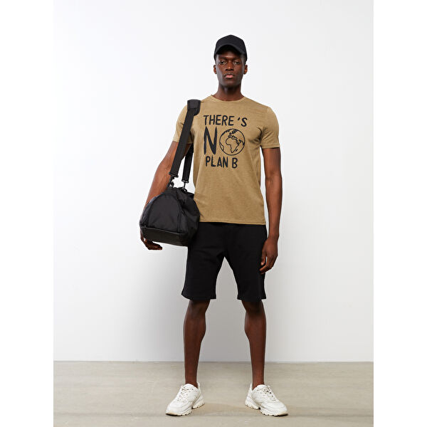 Outdoor Bisiklet Yaka Kısa Kollu Baskılı Erkek Tişört