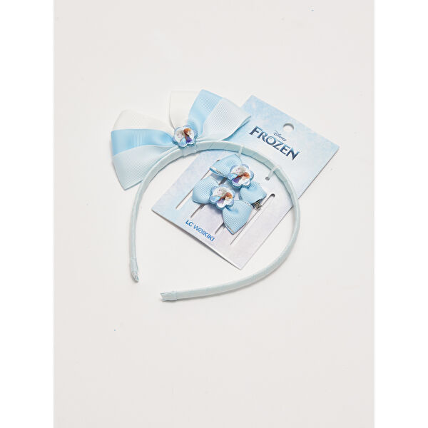 Frozen Lisanslı Fiyonk Detaylı Kız Çocuk Taç Ve Çıtçıtlı Toka Frozen Lisanslı Fiyonk Detaylı Kız Çocuk Taç Ve Çıtçıtlı Toka