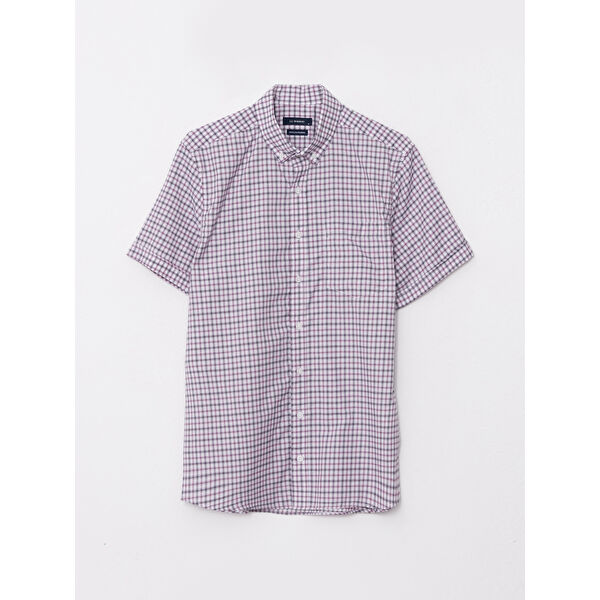 LCW CLASSIC Regular Fit Kısa Kollu Ekose Oxford Erkek Gömlek LCW CLASSIC Regular Fit Kısa Kollu Ekose Oxford Erkek Gömlek
