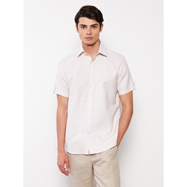Standart Kalıp Kısa Kollu Erkek Gömlek