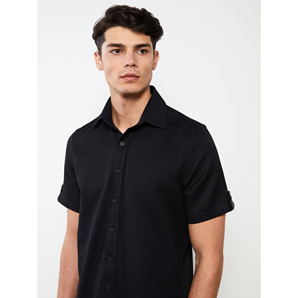 LCW CLASSIC Standart Kalıp Kısa Kollu Erkek Gömlek