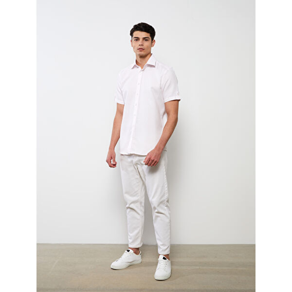 Standart Kalıp Kısa Kollu Erkek Gömlek