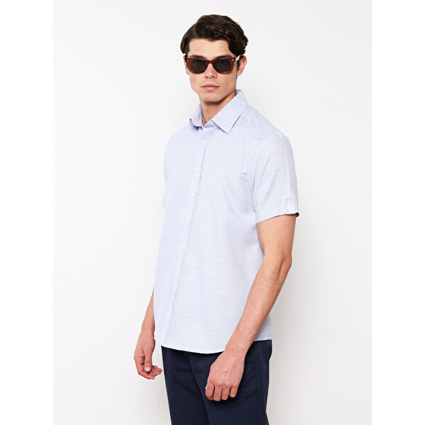 LCW CLASSIC Standart Kalıp Kısa Kollu Erkek Gömlek