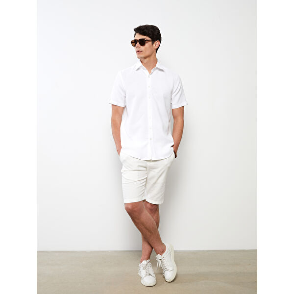 LCW CLASSIC Standart Kalıp Kısa Kollu Erkek Gömlek