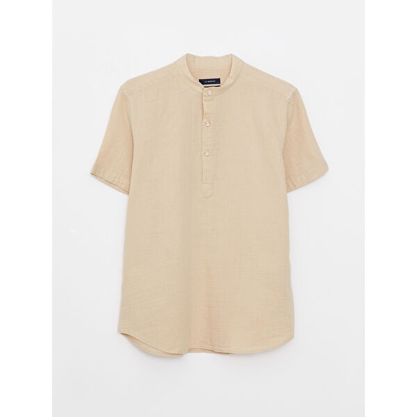 LCW CLASSIC Regular Fit Hakim Yaka Kısa Kollu Erkek Gömlek