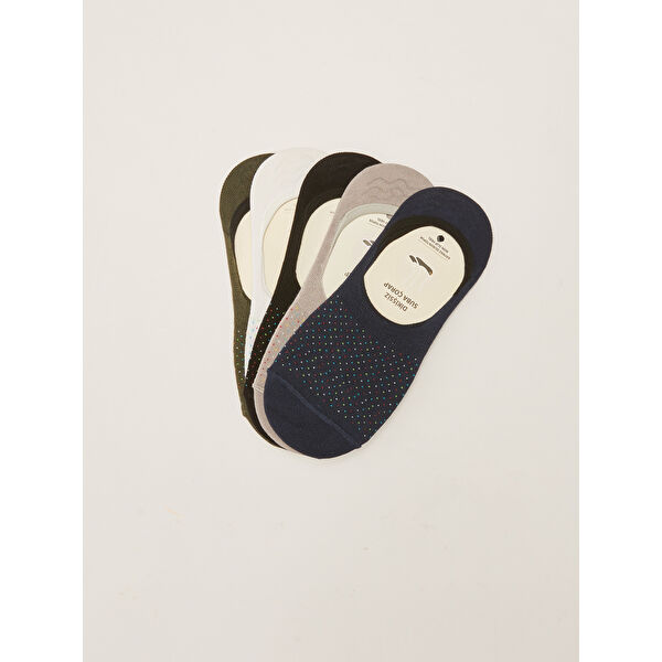 Desenli Erkek Bambu Babet Çorap 5'li Desenli Erkek Bambu Babet Çorap 5'li