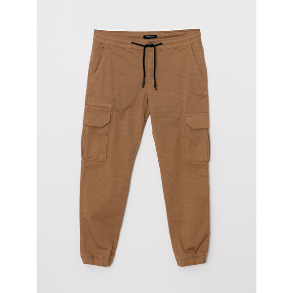LCW CASUAL Slim Fit Gabardin Erkek Kargo Pantolon