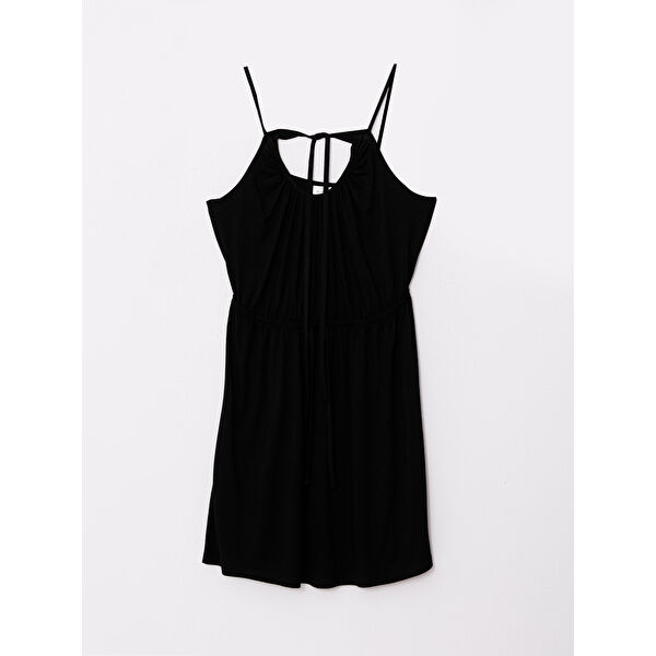 LCW DREAM U Yaka Düz Askılı Kadın Plaj Elbisesi