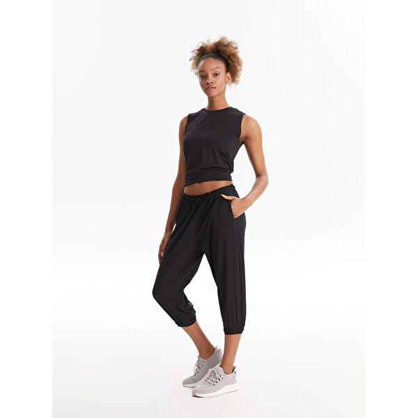 Beli Lastikli Baskılı Kadın Outdoor Jogger Capri Beli Lastikli Baskılı Kadın Outdoor Jogger Capri