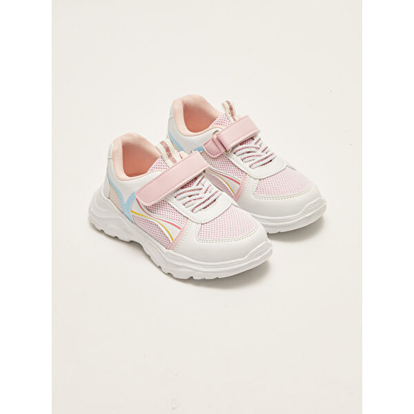 File Detaylı Kalın Taban Kız Çocuk Spor Ayakkabı