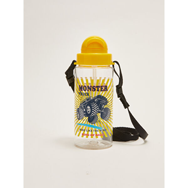 Baskılı Pipetli Erkek Çocuk Suluk 500 Ml