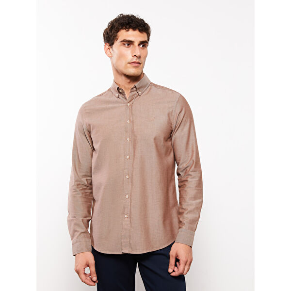 Regular Fit Uzun Kollu Oxford Erkek Gömlek Regular Fit Uzun Kollu Oxford Erkek Gömlek