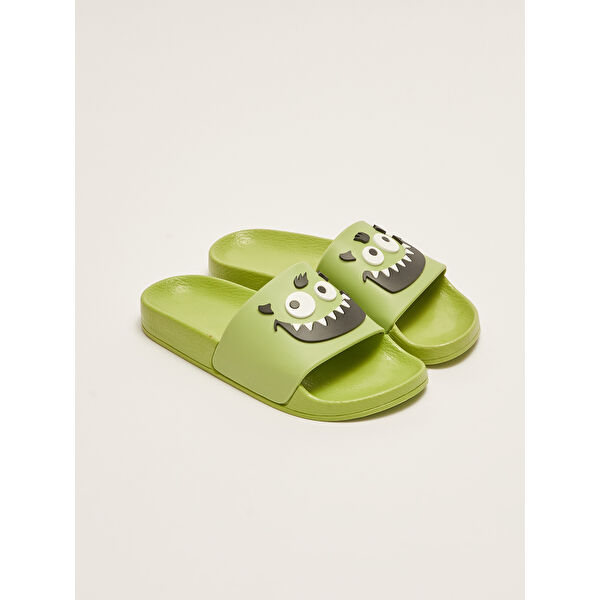 Patch Detaylı Erkek Çocuk Terlik