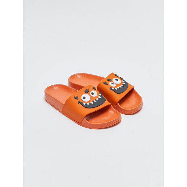 Patch Detaylı Erkek Çocuk Terlik