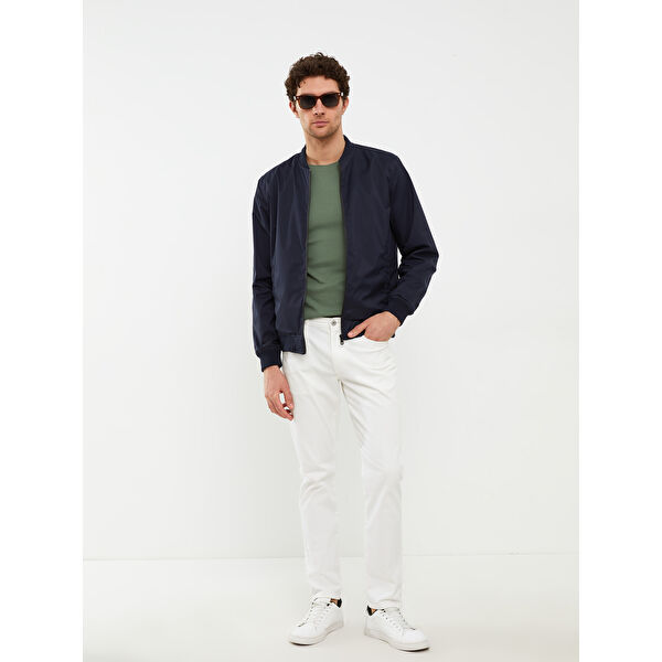 LCW CLASSIC Standart Kalıp Kolej Yaka Erkek Bomber Mont LCW CLASSIC Standart Kalıp Kolej Yaka Erkek Bomber Mont
