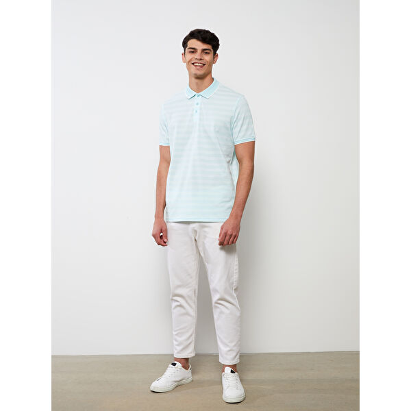 LCW CLASSIC Polo Yaka Kısa Kollu Çizgili Erkek Tişört