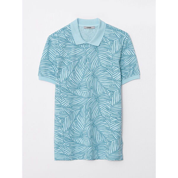 LCW CLASSIC Polo Yaka Kısa Kollu Desenli Erkek Tişört