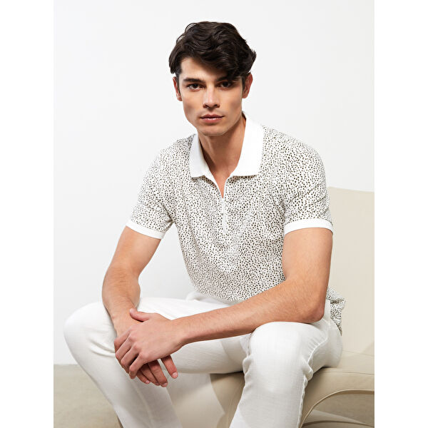 LCW CLASSIC Polo Yaka Kısa Kollu Desenli Erkek Tişört LCW CLASSIC Polo Yaka Kısa Kollu Desenli Erkek Tişört