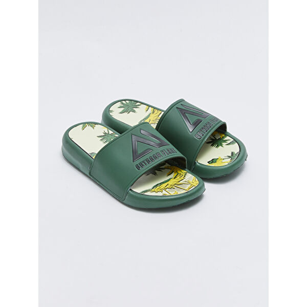 Baskılı Tek Bantlı Erkek Çocuk Terlik