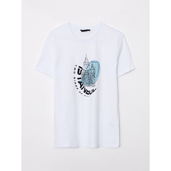 LCW CASUAL Bisiklet Yaka Kısa Kollu İstanbul Baskılı Penye Erkek Tişört LCW CASUAL Bisiklet Yaka Kısa Kollu İstanbul Baskılı Penye Erkek Tişört