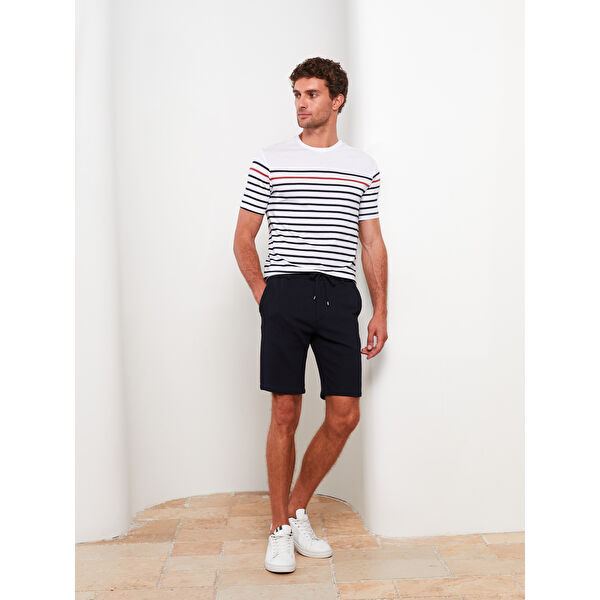 Slim Fit Dokulu Erkek Şort Slim Fit Dokulu Erkek Şort