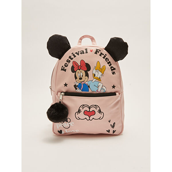 Minnie Mouse Lisanslı Ponpon Detaylı Kız Çocuk Sırt Çantası Minnie Mouse Lisanslı Ponpon Detaylı Kız Çocuk Sırt Çantası