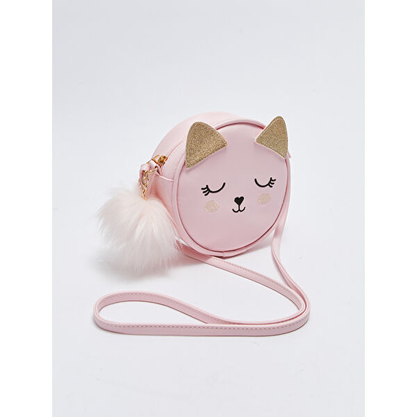 3D Patchli Nakışlı Kız Çocuk Çapraz Çanta